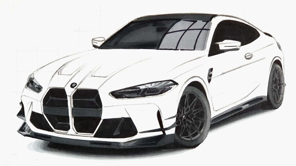 How To Draw A Bmw M4 A Step By Step Guide To Drawing A Stunning Purple